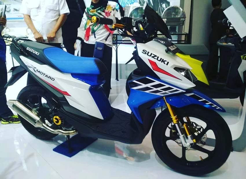 Modifikasi Suzuki Nex II, Tampil Gahar ala Motard...!! - Ardiantoyugo